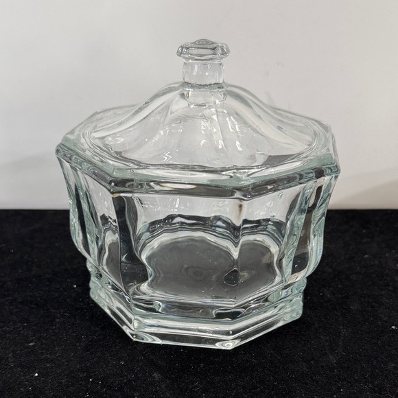 Indiana Glass | Accents | Vintage Indiana Clear Glass Concord Octagon ...